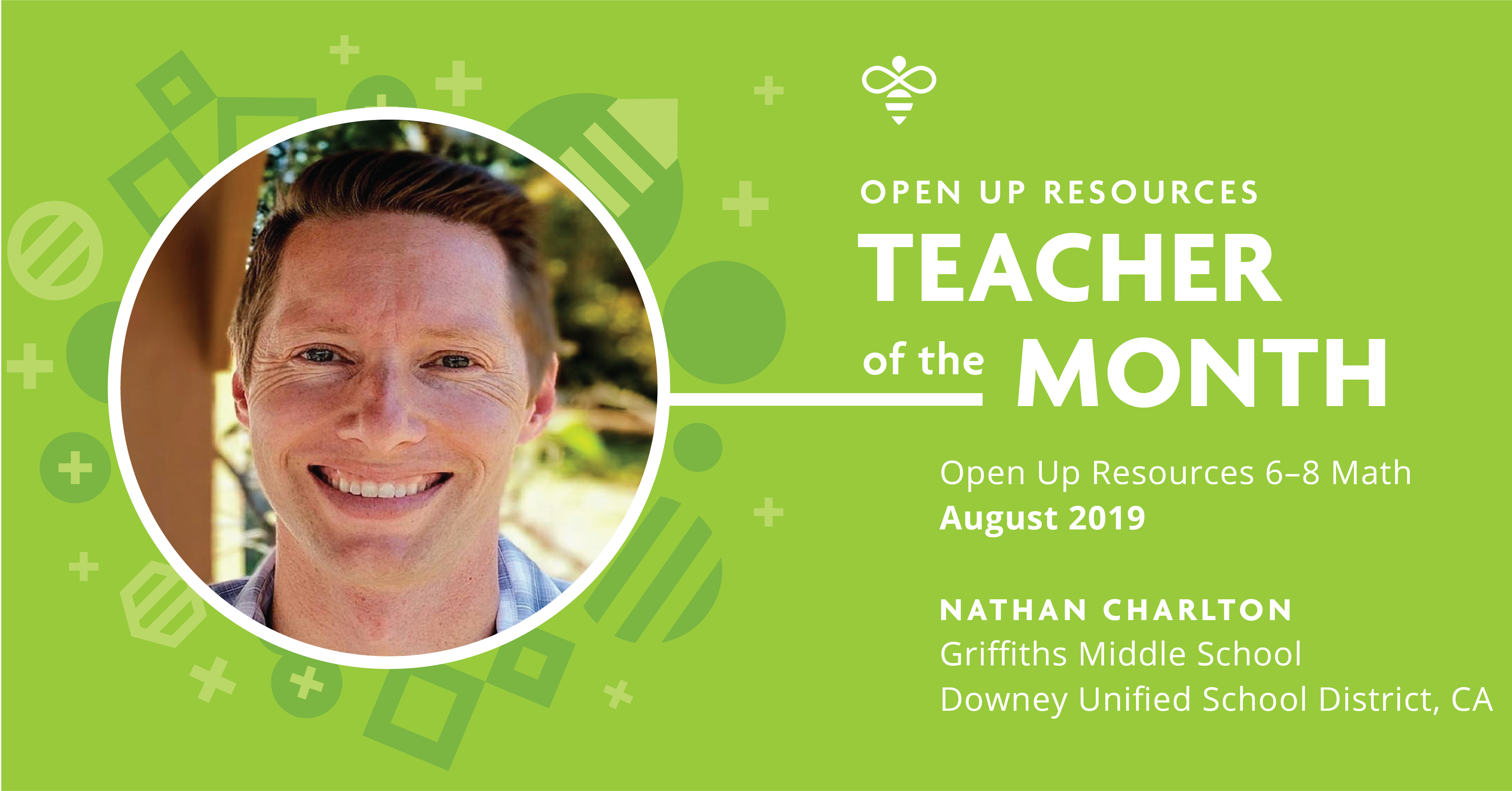 Nathan Charlton Selected as National Teacher of the Month