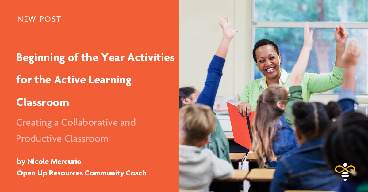 Beginning of the Year Activities for the Active Learning Classroom