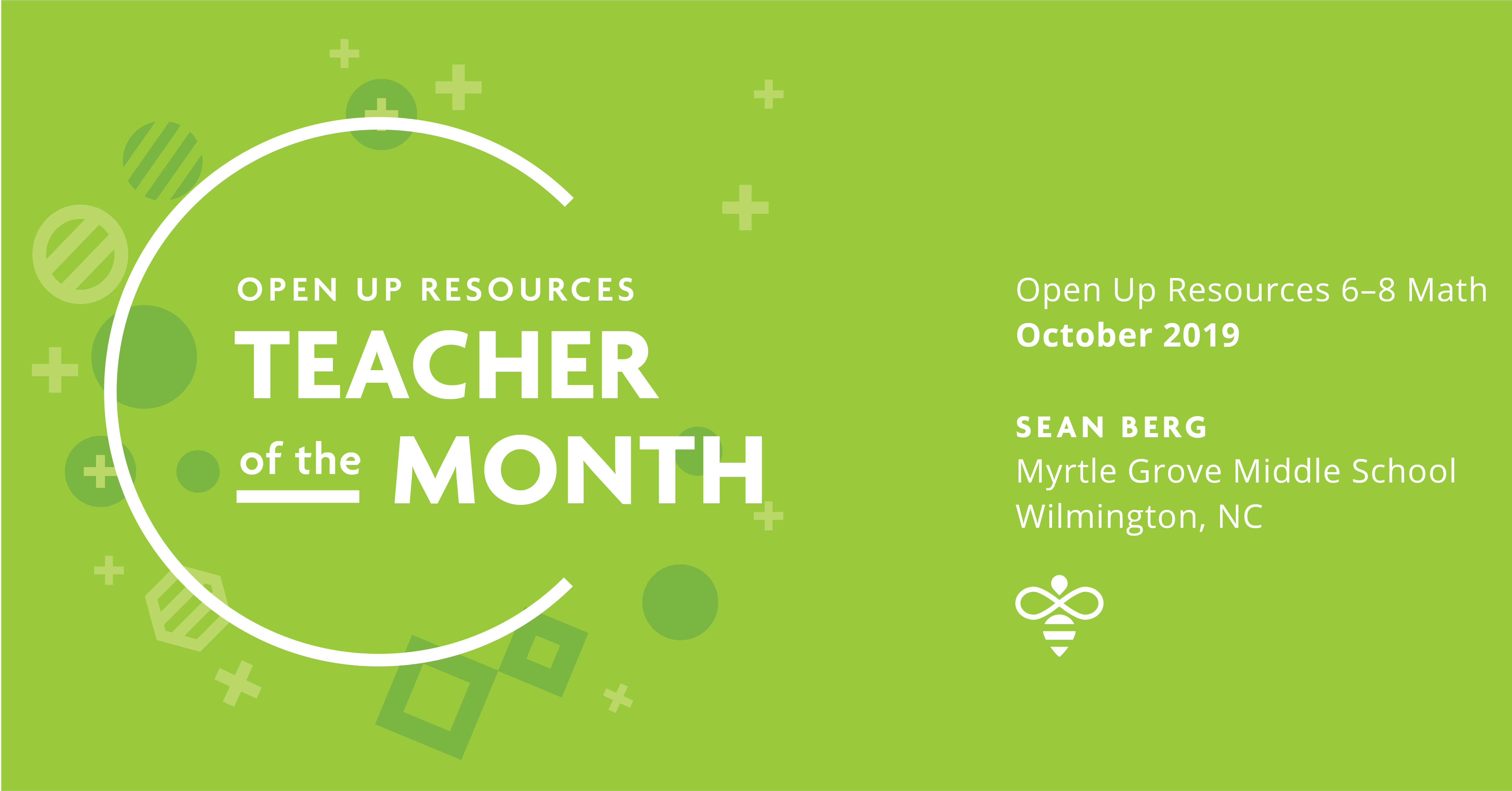 Open Up Resources 6–8 Math Teacher of the Month: Sean Berg